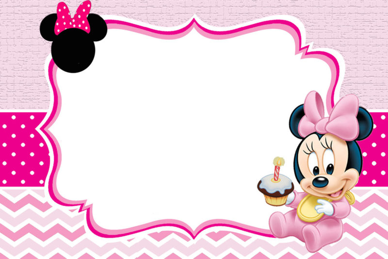 Baby Minnie Mouse Invitation Template Free Invitation Templates