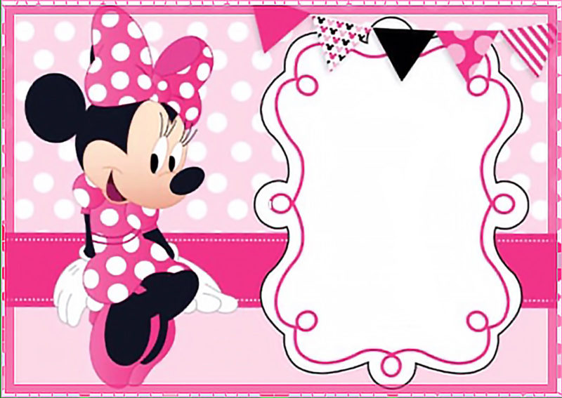 The Largest Collection Of FREE Minnie Mouse Invitation Templates Part 1